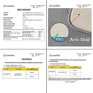 Flamingo P Memory Foam Bath Mat for Bathroom Non Slip Quick Dry Super Water Absorbent Shower Rug,24x17,Grey