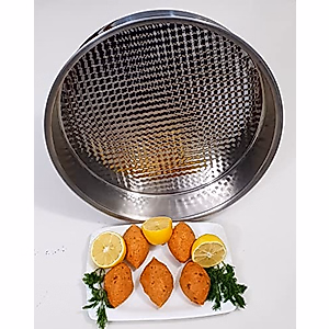 Stainless Steel Raw Meatball Tray 15" (Turkish Cig Kofte)