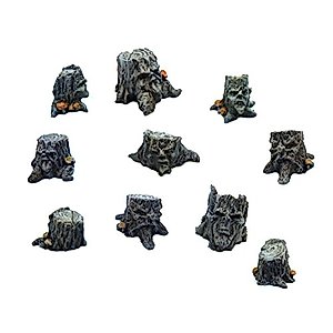 グリーンスタッフワールド 切り株セット お化けの森・若木 (10個入) ミニチュア用アクセサリー GSWD-1686