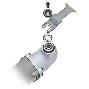 Genesis GAMT403 Universal Quick-Fit Accessory Adapter for Rockwell Hex Interface Oscillating Tool , Gray