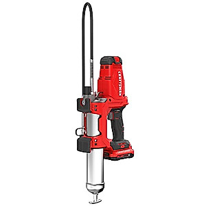 CRAFTSMAN V20 Grease Gun Kit, Cordless, 40" Hose, 10,000 Max PSI, Battery and Charger Included (CMCGG001D1)