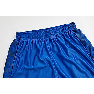 URBEX Men's Long Athletic Basketball Shorts with Pockets Running Gym Workout Sport Shorts(Royal,XL)