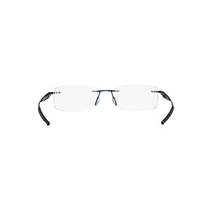 Oakley Men's Ox5118 Wingfold Evr Rectangular Prescription Eyeglass Frames, Satin Midnight/Demo Lens, 53 mm