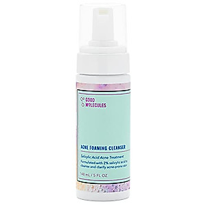 Good Molecules Acne Foaming Cleanser 5oz/148ml - Foam Face Wash With Salicylic Acid BHA To Fight Breakouts and Blemishes - Clarifying Exfoliating Skin Care For Face with Aloe and Witch Hazel