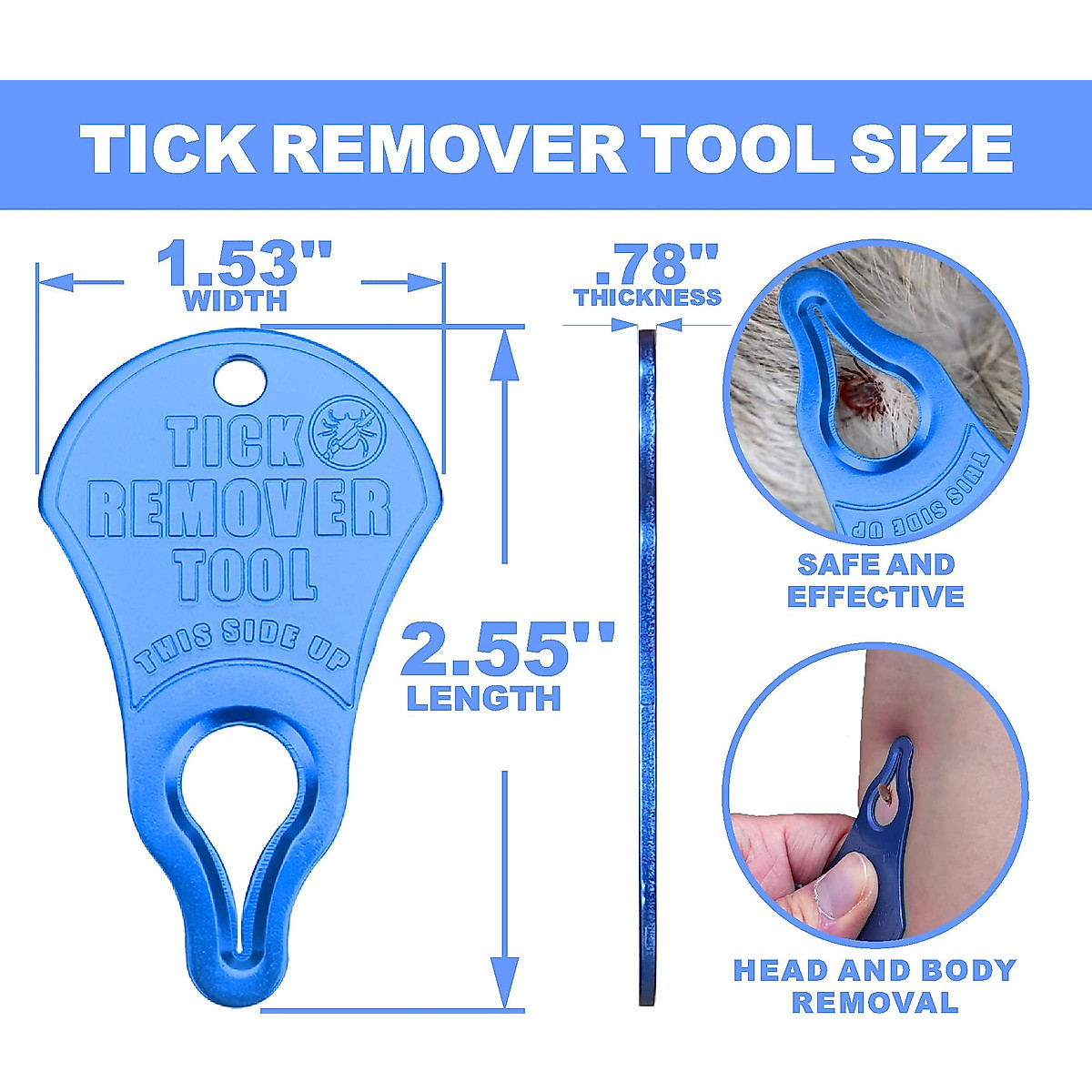 Tick Remover Tool 3 Pack, Suitable for Pets, Animals, and Humans, Portable Outdoor Living Essential Tick Remover Tools, Quick and Safe, and Reliable.