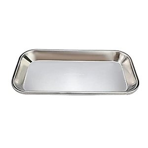 GEEKLLS Breakfast Tray Stainless Steel Nail Plate Cosmetic Storage Tray Surgical Tray