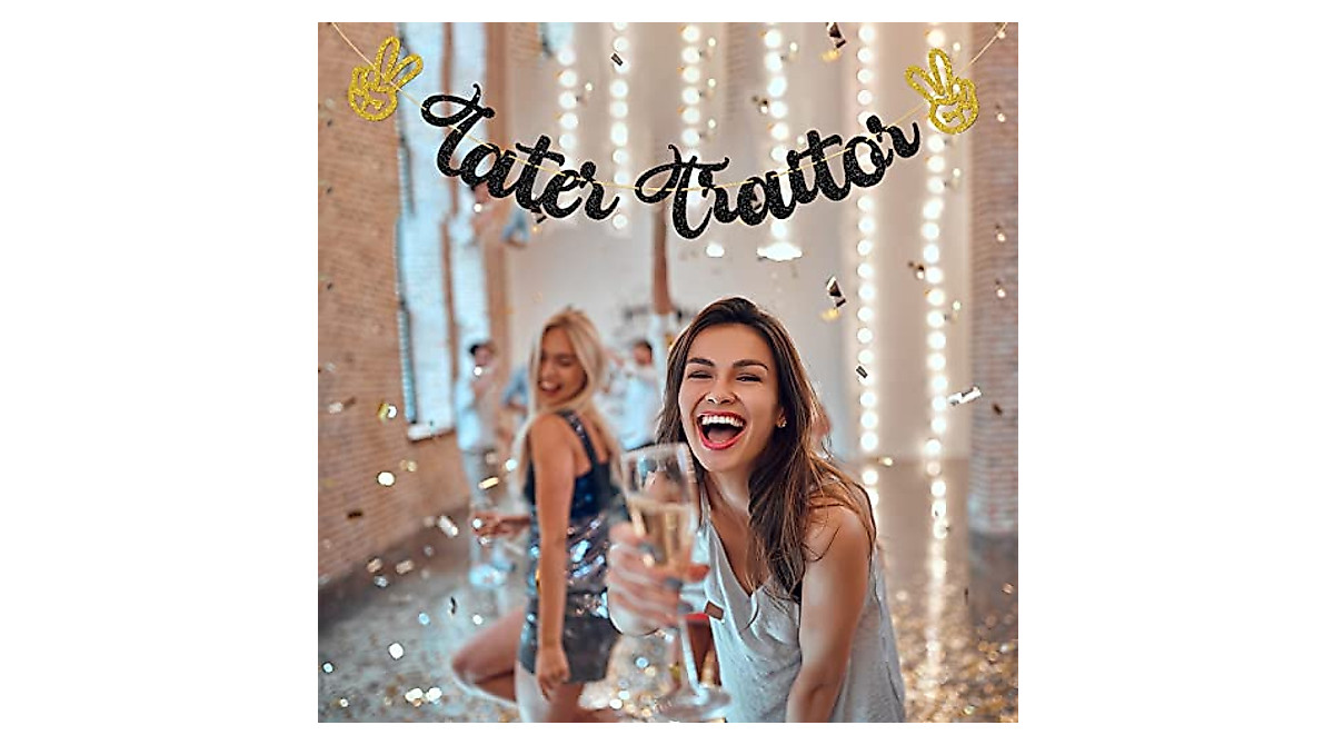 Funny Later Traitor Banner - Office Farewell Party Decor