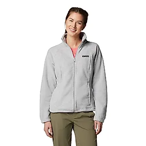 Columbia Womens Benton Springs Full Zip Fleece Jacket, Cirrus Grey Heather, Medium