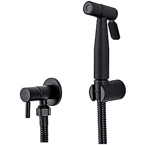 Kitchen Taps Black Bidet Toilet Sprayer Hygienic Shower Tap Bidets Bathroom Hand Shower Wall Mount Faucet Bathroom Accessories