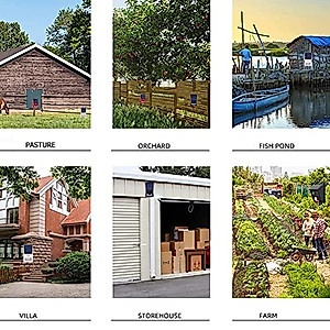 Aolyty Solar Warning Lights with 100DB Alarm Sound, 6 Modes Solar Motion Sensor Wall Light Waterproof Security Flashing Lamp for Home Garden Warehouse Pasture Farm Barn Factory Orchard (Red)