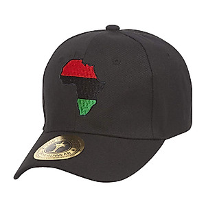 Gravity Threads Pan Africa Continent Patch Black Adjustable Baseball Cap