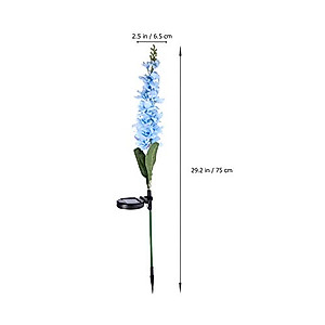 OSALADI Led Landscape Lights Solar Flower Light,LED Solar Powered Lawn Light Garden Stake Violet Landscape Lights for Garden Patio,Lawn Decoration(Blue) Led Spotlight