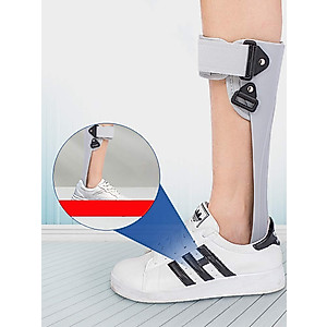 Drop Foot Support Splint - Ankle Foot Orthosis Support - AFO Brace for Foot Drop, Plantar Fasciitis & Achilles Tendonitis,Left,L