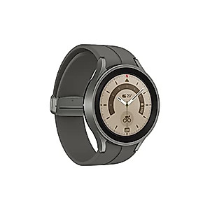 SAMSUNG Galaxy Watch 5 Pro 45mm LTE Smartwatch w/ Body, Health, Fitness and Sleep Tracker, Improved Battery, Sapphire Crystal Glass, Titanium Frame, GPS Route Tracking, US Version, Gray