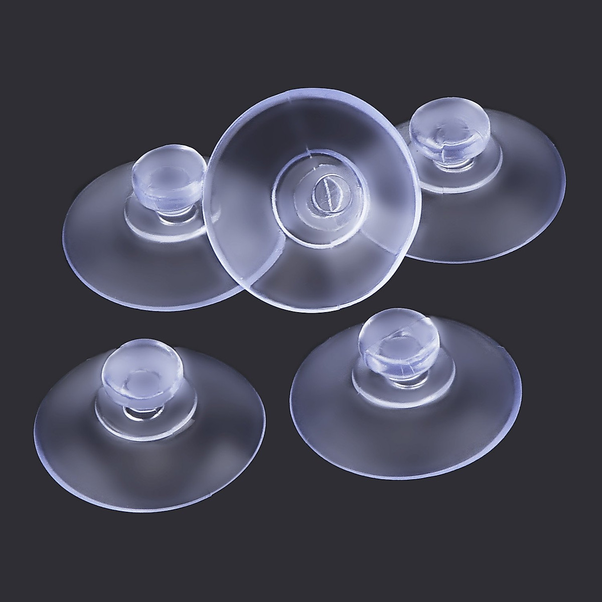 Outus Small Clear Plastic Suction Cup Without Hooks -20 mm -20 Packs