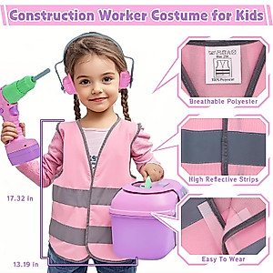 Kids Tool Set, 31 PCS Kids Tool Box Pretend Play Construction Toy with Electric Drill Hammer Tool Accessories Toddler Tool Set for Girls Boys Ages 3 4 5 6 7 Years Old