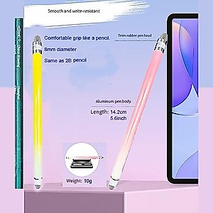 Stylus Pens for Touch Screens 5 Pack, 10 Replaceable Tips High Precision Capacitive Stylus Pen for iPad iPhone Android Tablets and All Universal Touch Screen Devices