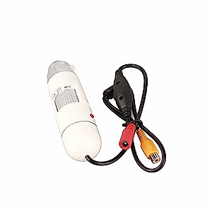 USB Microscope Camera, 25x to 400x Digital Microscope with Stand, CMOS Sensor TV AV Interface Professional Digital Microscope for Kids Students Adults (US Plug)