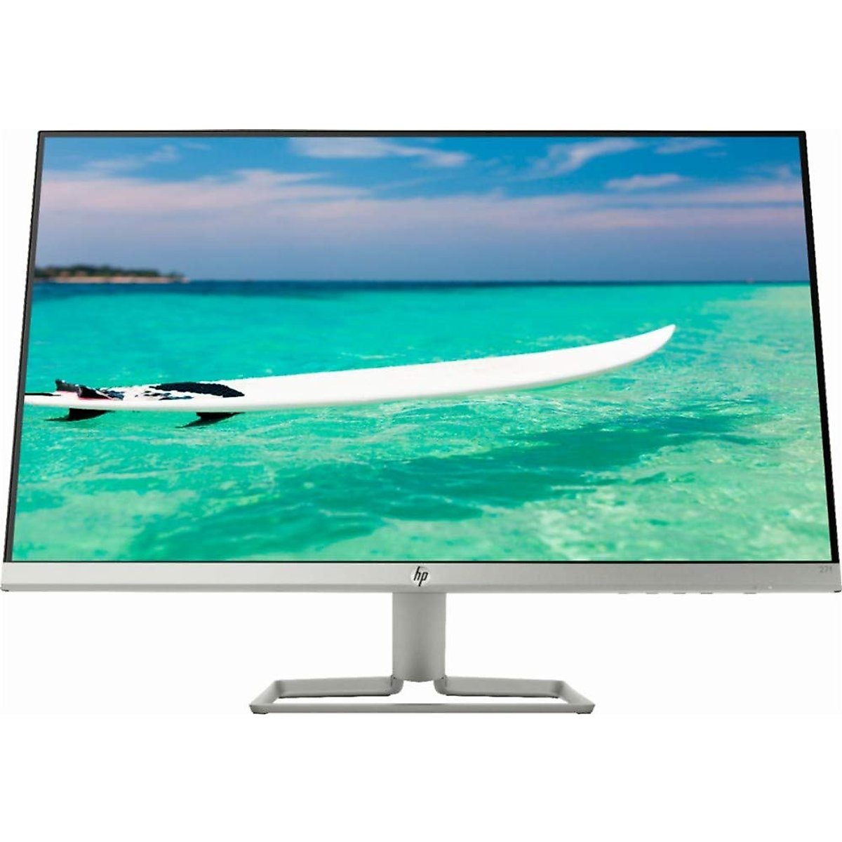 HP 27" Widescreen IPS LED Full HD (1920x1080) Monitor, 5ms Response Time, 10,000,000:1 Contrast Ratio, FreeSync, 2X HDMI and 1x VGA Input, 178░ View Angle, 75Hz Refresh Rate, Natural Silver