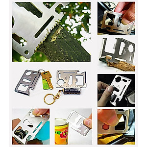 FASPLORE Survival Multi-tool Card and Snowflake Tool Camping Tool EDC Kit Hunting Fishing Hiking Gear