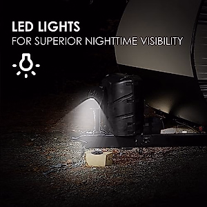 POLESTAR 5000LB Electric Power A- Frame Tongue Jack for Trailer Camper, RV, 12V DC with Hard Wiring