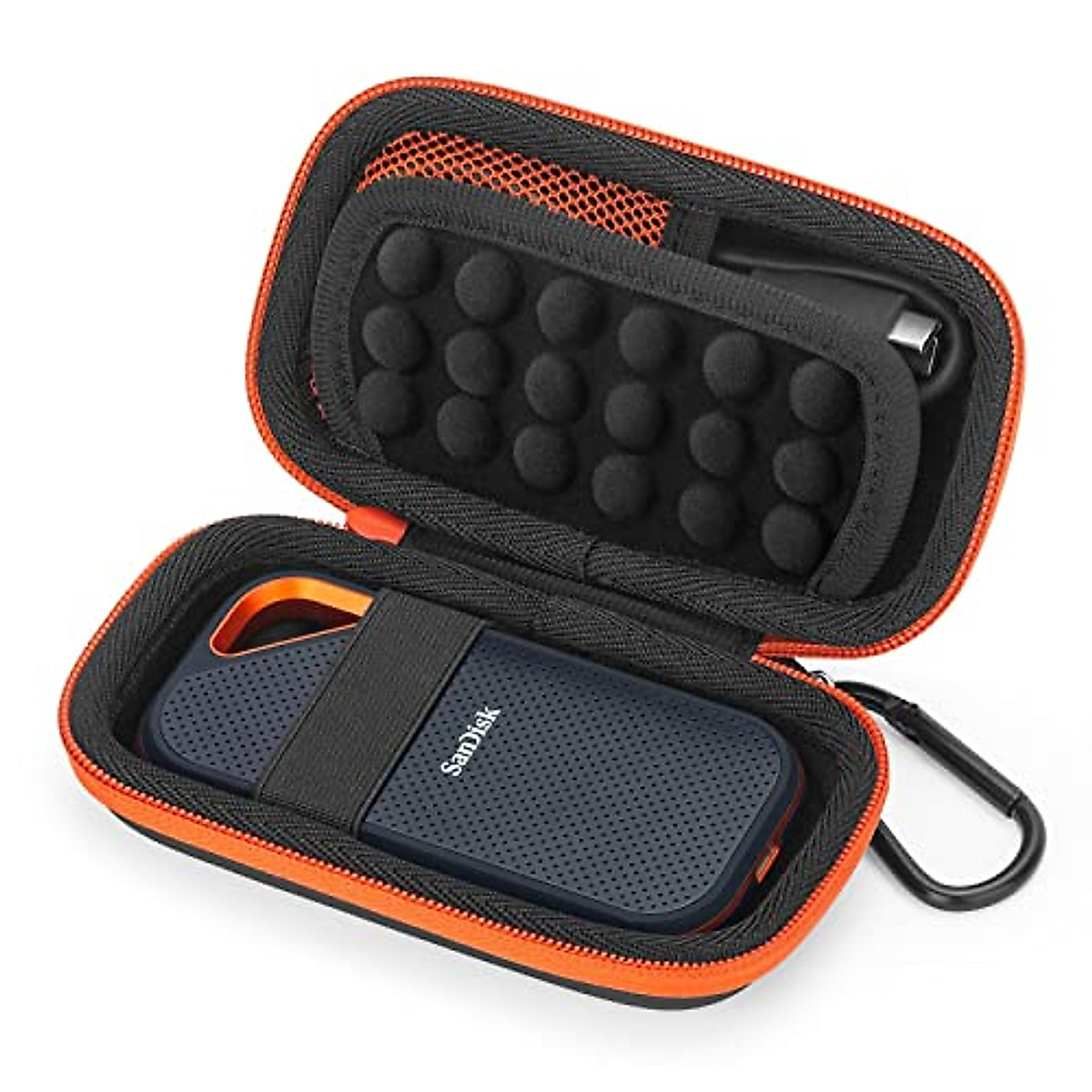 Yinke Hard Case for SanDisk Extreme Pro/SanDisk Extreme Portable External SSD 500GB 1TB 2TB, Travel Case Protective Cover Storage Bag