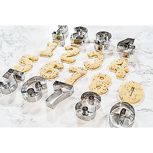 Bakerpan Stainless Steel Number 8 Cookie Cutter, Cookie Cutter Number Eight Shapes, 3 1/2 Inch - Set of 2