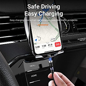 Premium Magnetic USB Cables [4 Pack] - (2 x 3.3ft and 2 x 6.6ft Cables, 1 Adapters x USB A to Type C, 2 x tip Holders, & 12 Tips) - AGG 5-Pin) Micro/Android/I Product - Fast Data & Charge - Black
