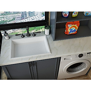 BURGELIY White Marble Wall Paper Marble Contact Paper Countertop Covers Peel and Stick Countertops for Kitchen Glossy Self-Adhesive Vinyl 15.7"×356" Granite Contact Paper for Cabinets Drawer Bathroom