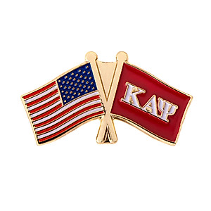 Desert Cactus Kappa Alpha Psi Lapel Pin USA Greek Letter Fraternity Enamel Nupes (Double Flag Pin)