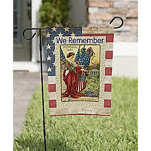 We Remember Memorial Day Flag - 12 x 18 Memorial Day Garden Flag - Memorial Day Decorations Outdoor Flag - Patriotic Garden Flags 12 x 18 Double Sided - Memorial Day Flags by Jolly Jon