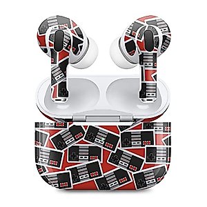 MightySkins (2 Pack) Skins Compatible with Apple AirPods Pro 2 - Retro Controllers 3 | Protective, Durable, and Unique Vinyl Decal wrap Cover | Easy to Apply and Change Styles | Made in The USA