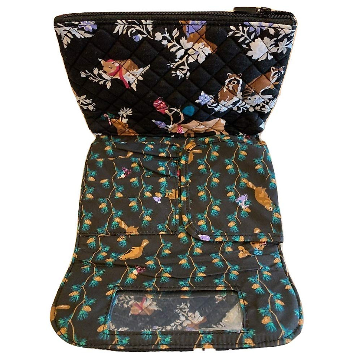 Vera Bradley Brush and Cosmetic Case in Merry Mischief