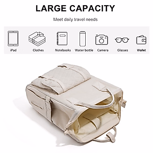 Diaper Bag Backpack,Travel Essentials Baby Bag for Girls Boy Maternity Baby Changing Bags Unisex Baby Diaper Backpack Waterproof Travel Backpack with Insulated Pockets & Stroller Straps Beige