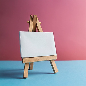 XYSMZM 10 Pcs 5 Inch Mini Wood Display Easel for Displaying Small Canvases, Photos