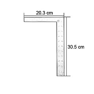 Stanley 45-912 8 Inch X 12 Inch Steel Carpenter'S Square