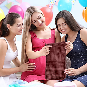 Remagr 12 Pack Muslin Burp Cloths for Baby 6 Layers Cotton Soft Washcloths 10 x 20 Inch Large Multi Colors Muslin Face Towels Gender Neutral Baby Stuff for Boy Girl Newborn (Modern Colors)