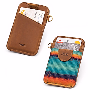 POCKT Slim Card Holder Wallet For Men and Women - Minimalist Front Pocket Wallet Elastic Credit Card Holder Genuine Leather RFID Blocking Card Case Wallets | Grunge