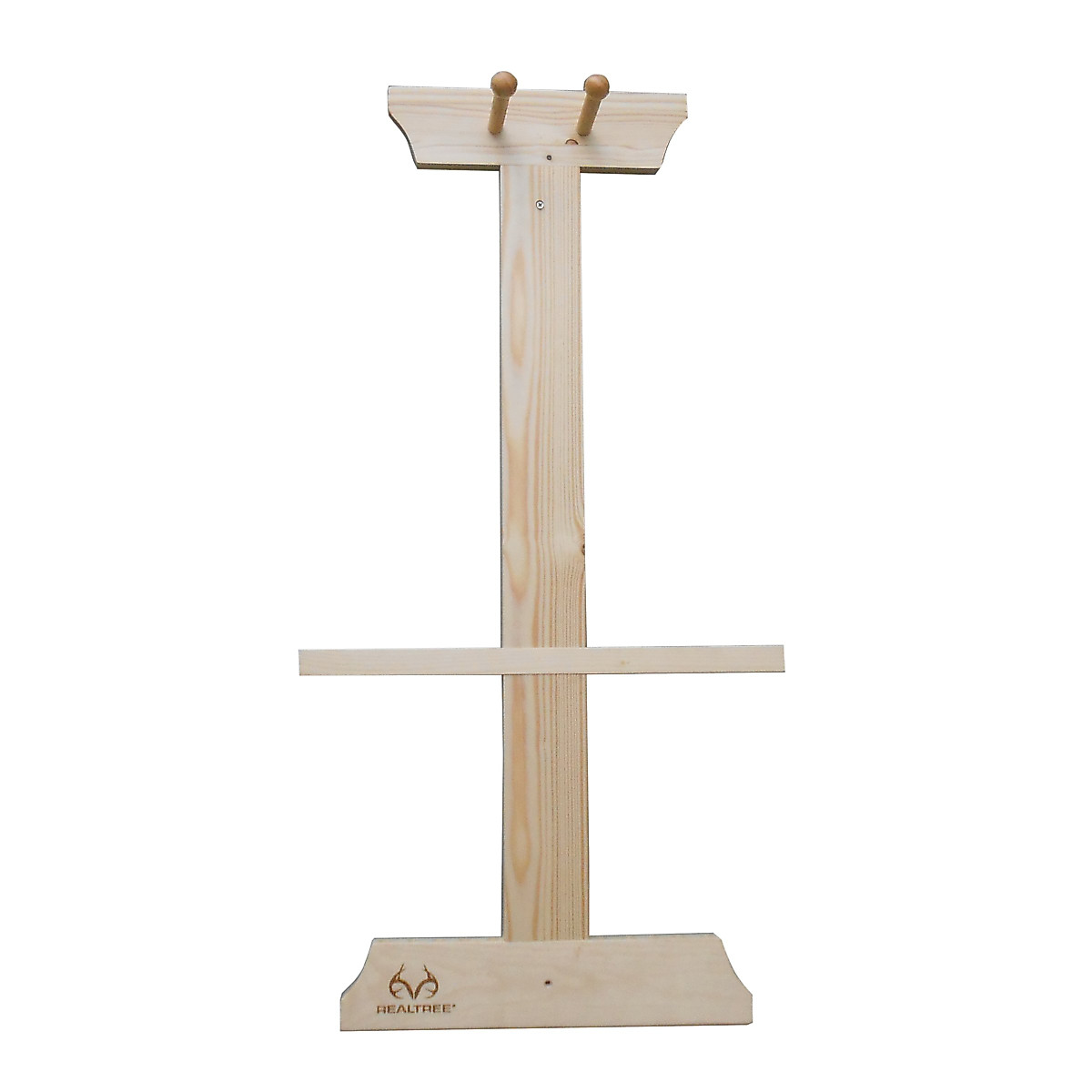 Rush Creek Creations Real tree Crossbow and 10 Arrow Bow Rack - 4 Minute Assembly - Extra Large Pegs , 18.5"L x 1.5"W x 36"H