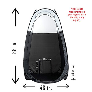 Naked Sun X-Fan Spray Tan Solution Overspray Extraction Fan and Black Tanning Tent Extractor Booth Bundle