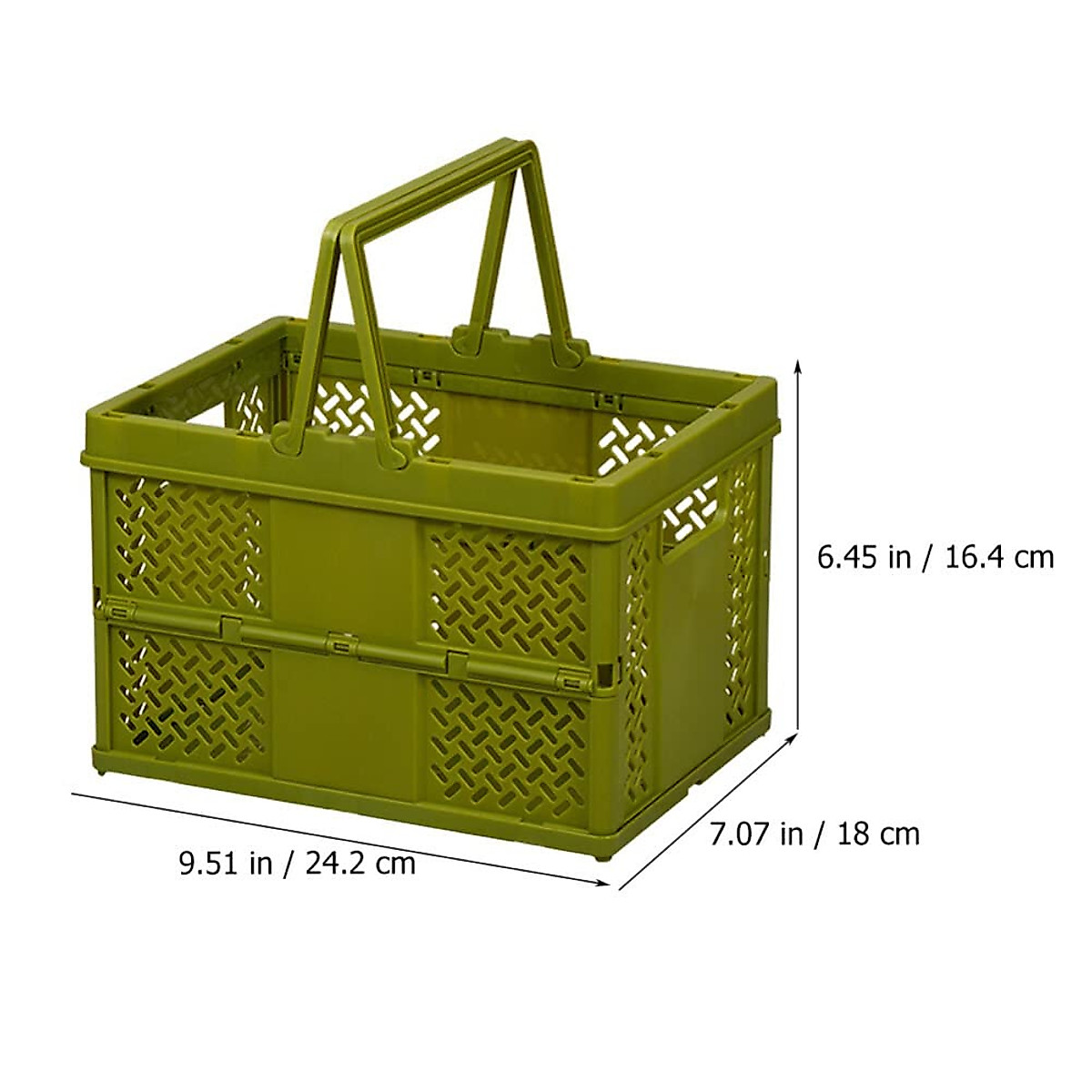 Easter Egg Basket Fruit Basket Hand Carry Storage Case Picnic Basket Folding Storage Basket Snack Organizer Household Storage Basket Berry Picking Basket Plastic Storage Basket