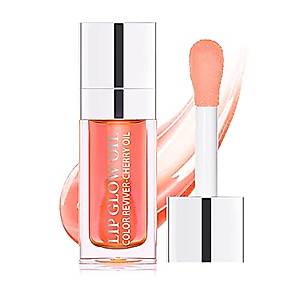 Plumping Lip Oil, Long Lasting Hydrating Lip Gloss Tinted Lip Balm Non-sticky Revitalizing, Tinting Lip Care Oil for Dry Lip (PINK)