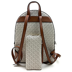 Michael Kors Jaycee Large Backpack School Bag Bundled JST Continental Wristlet Wallet