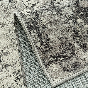HUGEAR 6x9 Machine Washable Rugs Gray Large Area Rug 3D Textured Rug Abstract Low Pile Carpet Distressed Throw Aesthetic Rug Bedroom Living Room Office Dining Room Kitchen Laundry Room