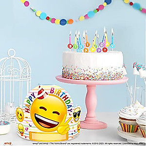 FANCY LAND Birthday Crowns for Kids Classroom 30PCS Emoji Birthday Crowns Party Supplies