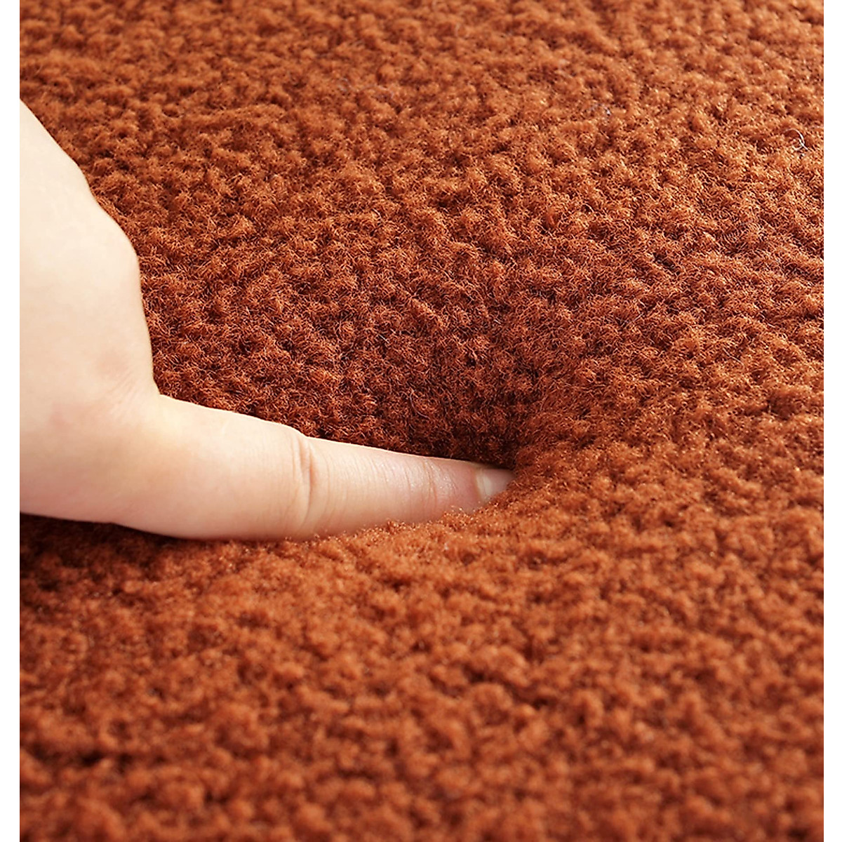 Happiness Decoration Bar Stool Cushion Round Memory Foam Seat Cushions Plush Non Slip Cushion Pads Cover Tatami Kitchen, Home, Office Chair Pads with Zipper Washable (14 inch, Light Brown)