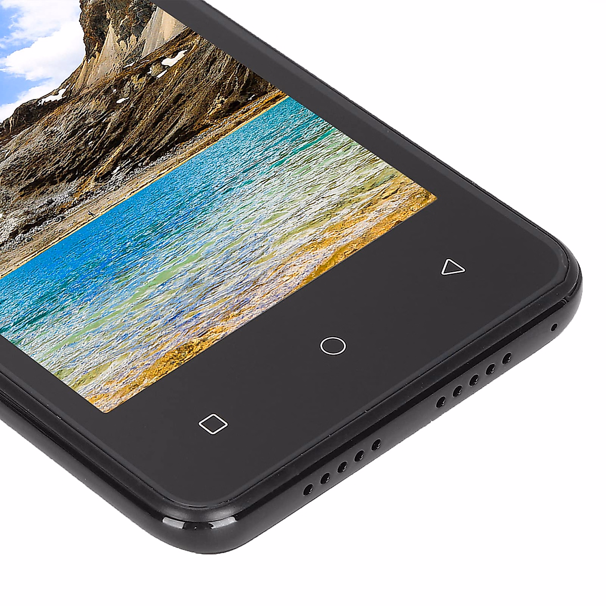 IP 12 Pro 4.66in Unlocked Smartphone, 512MB+4GB, for Android 4.4.2, 0.3MP+ 2MP,1500mAh, Dual Card Dual Standby Cell Phone, WiFi+BT+FM Supported, Expanded 128GB Memory(Black)