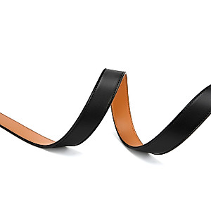 Reversible Belt for Women, CR 1.25" Womens Leather Belt for Jeans Pants - 2 Styles in One Belt