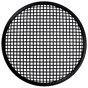 4 Pairs 15" Inch Subwoofer Metal Waffle Grills - Universal Speaker Cover Guard - Black