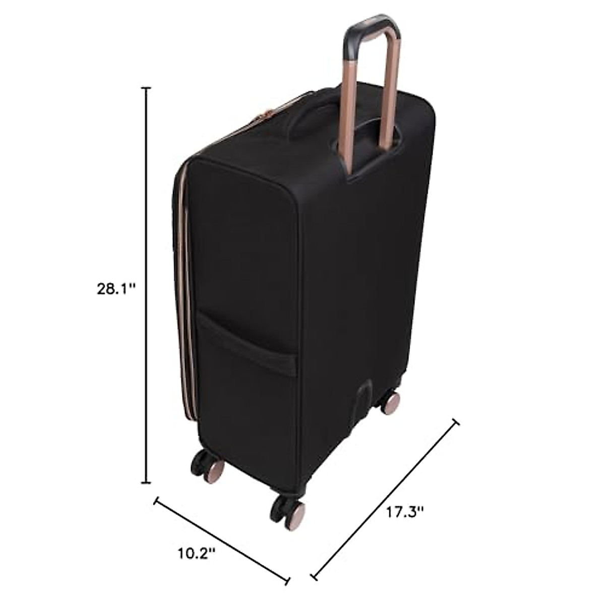it luggage Divinity II 28" Softside Checked 8 Wheel Spinner, Black